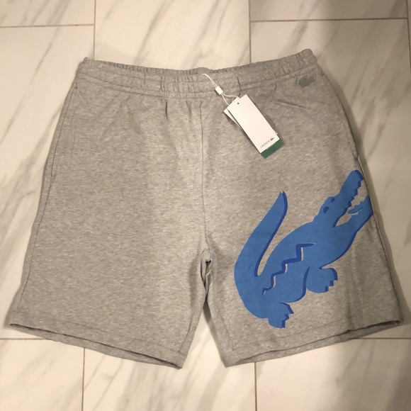Lacoste | Shorts | Mens Lacoste Big Croc Organic Cotton Fleece Shorts ...